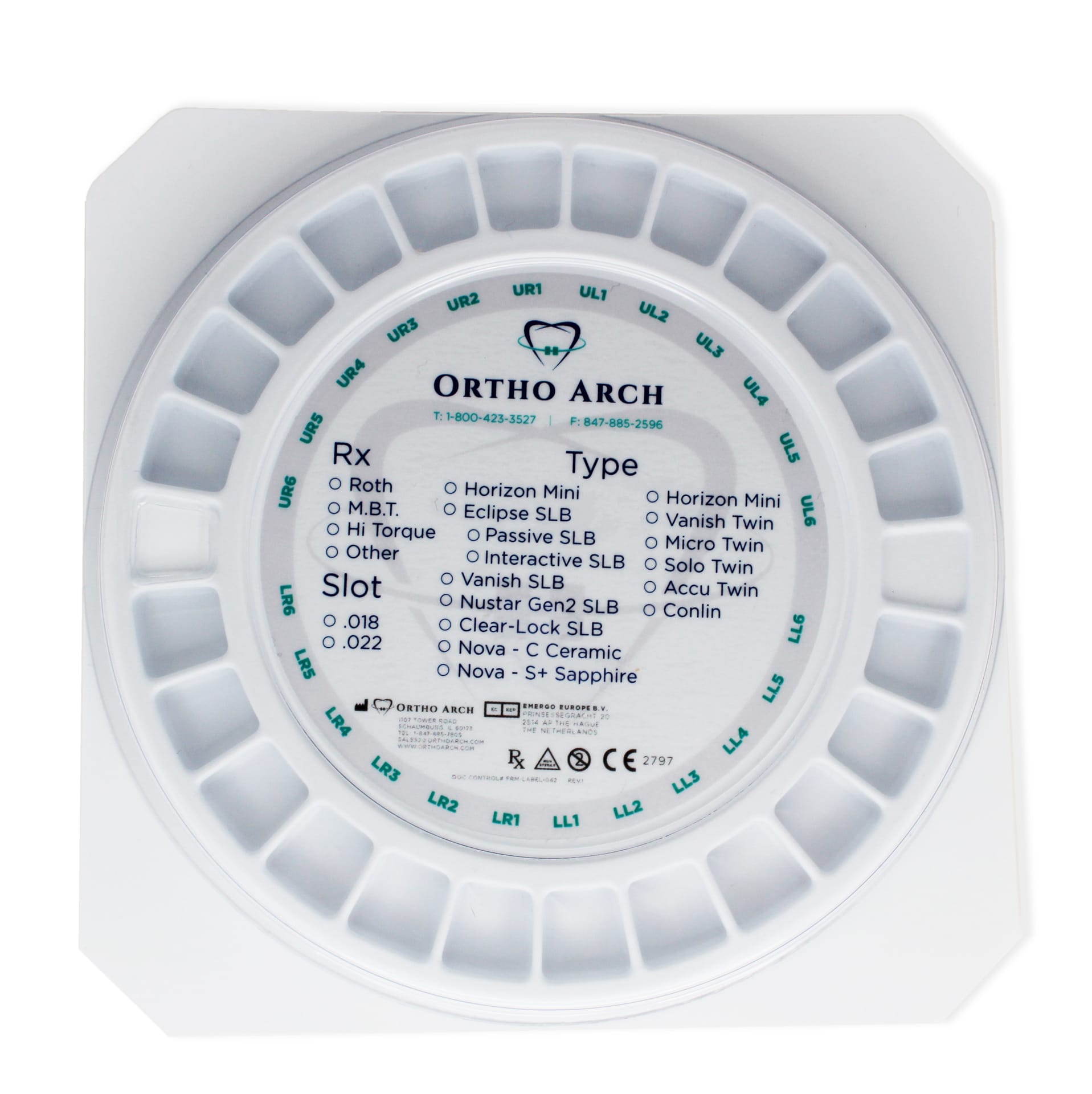 Carousel Bracket Tray/Organizer - Ortho Arch